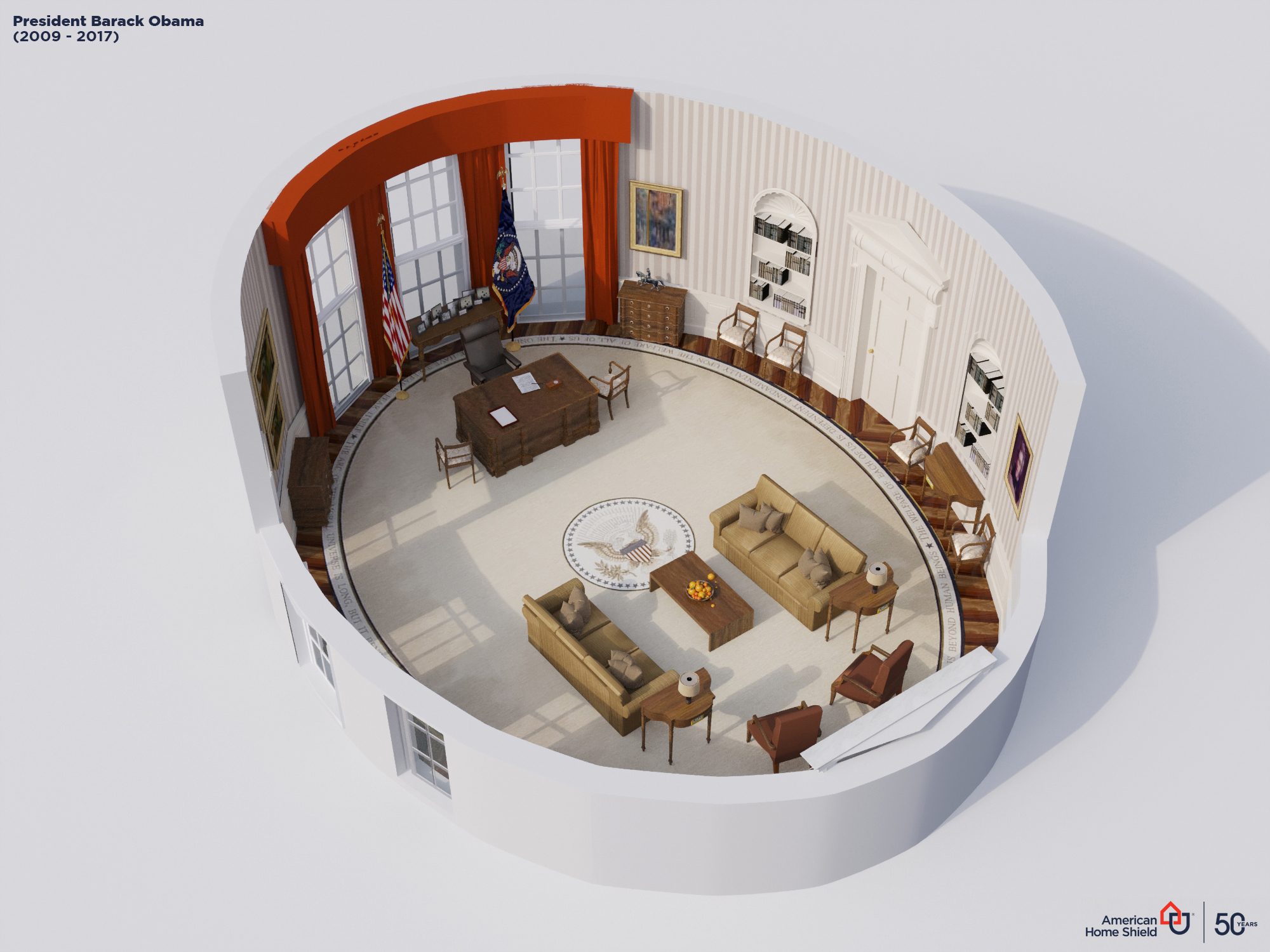 100 Years of White House Oval Office Decor: What's Changed